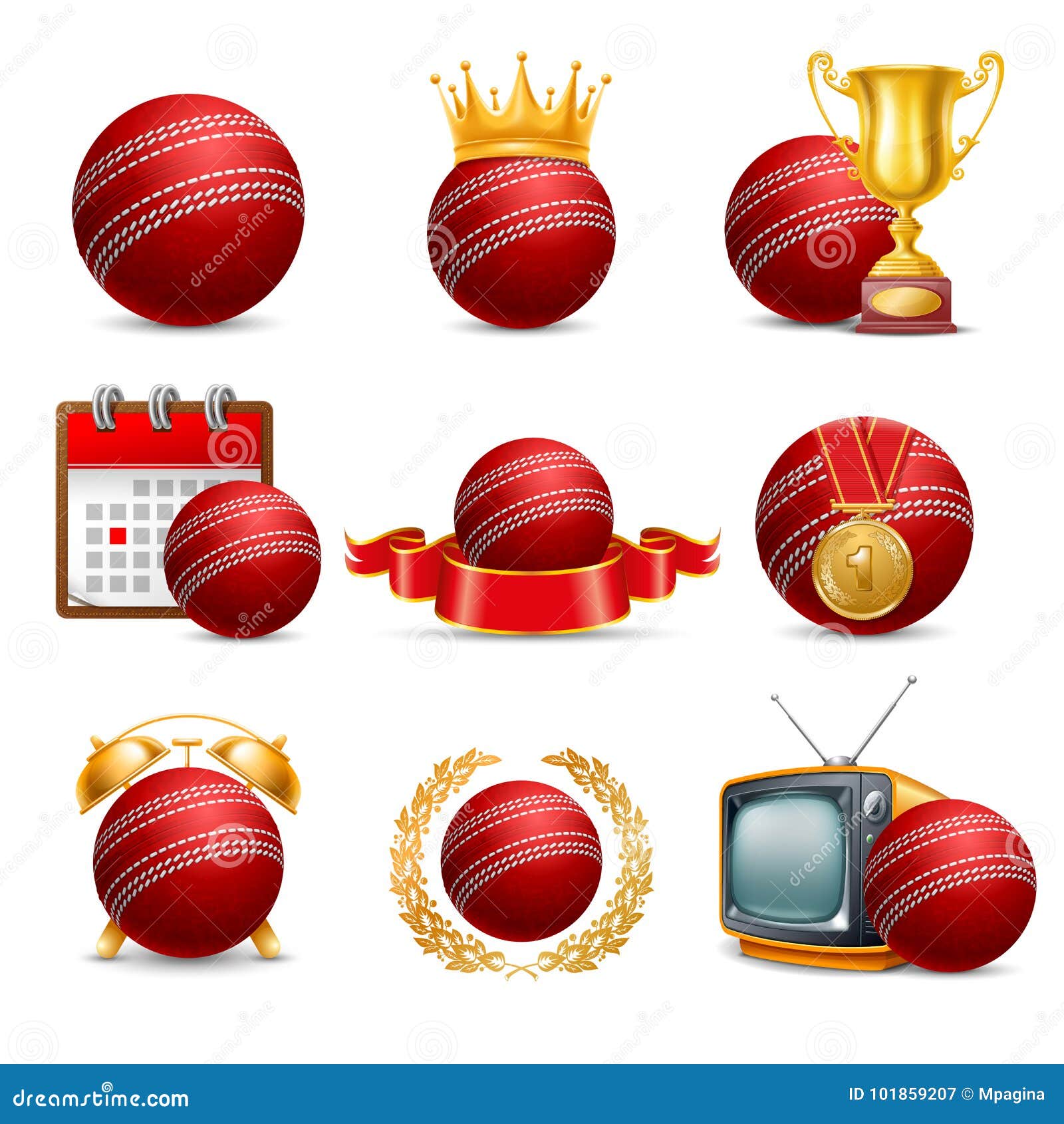 Cricket icon set stock vector. Illustration of award - 101859207