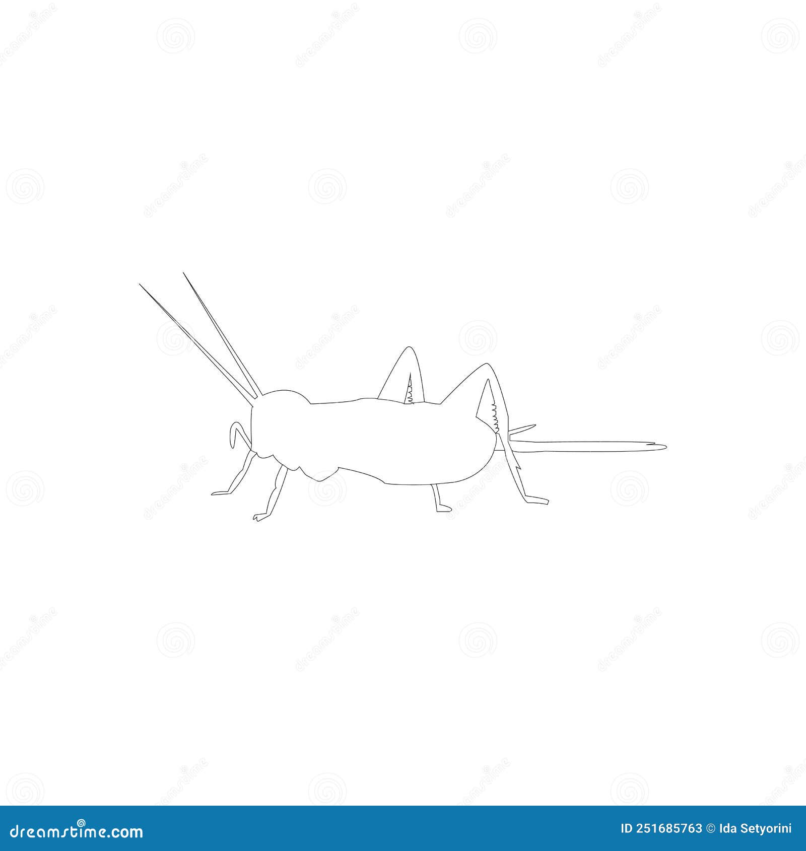 Cricket Insect Logo Vector Template Stock Illustration - Illustration ...