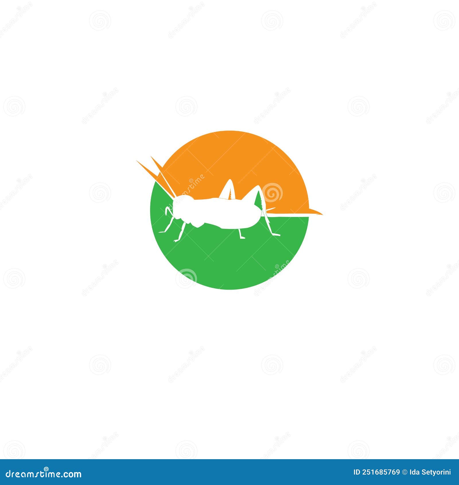 Cricket Insect Logo Vector Template Stock Illustration - Illustration ...