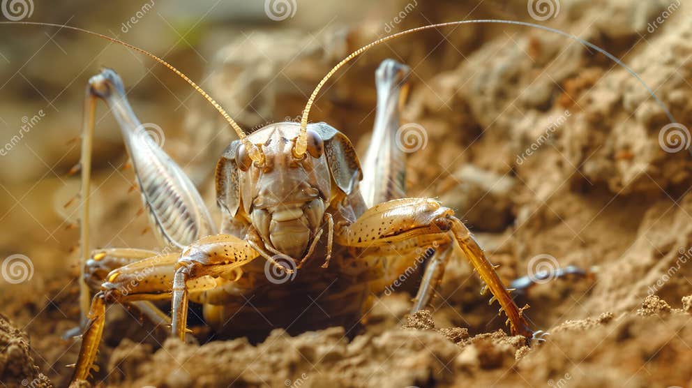 Cricket Mole Emergiendo Del Suelo. Comportamiento Natural De ... Cricket Mole Emergiendo Del Suelo. Comportamiento Natural De ...