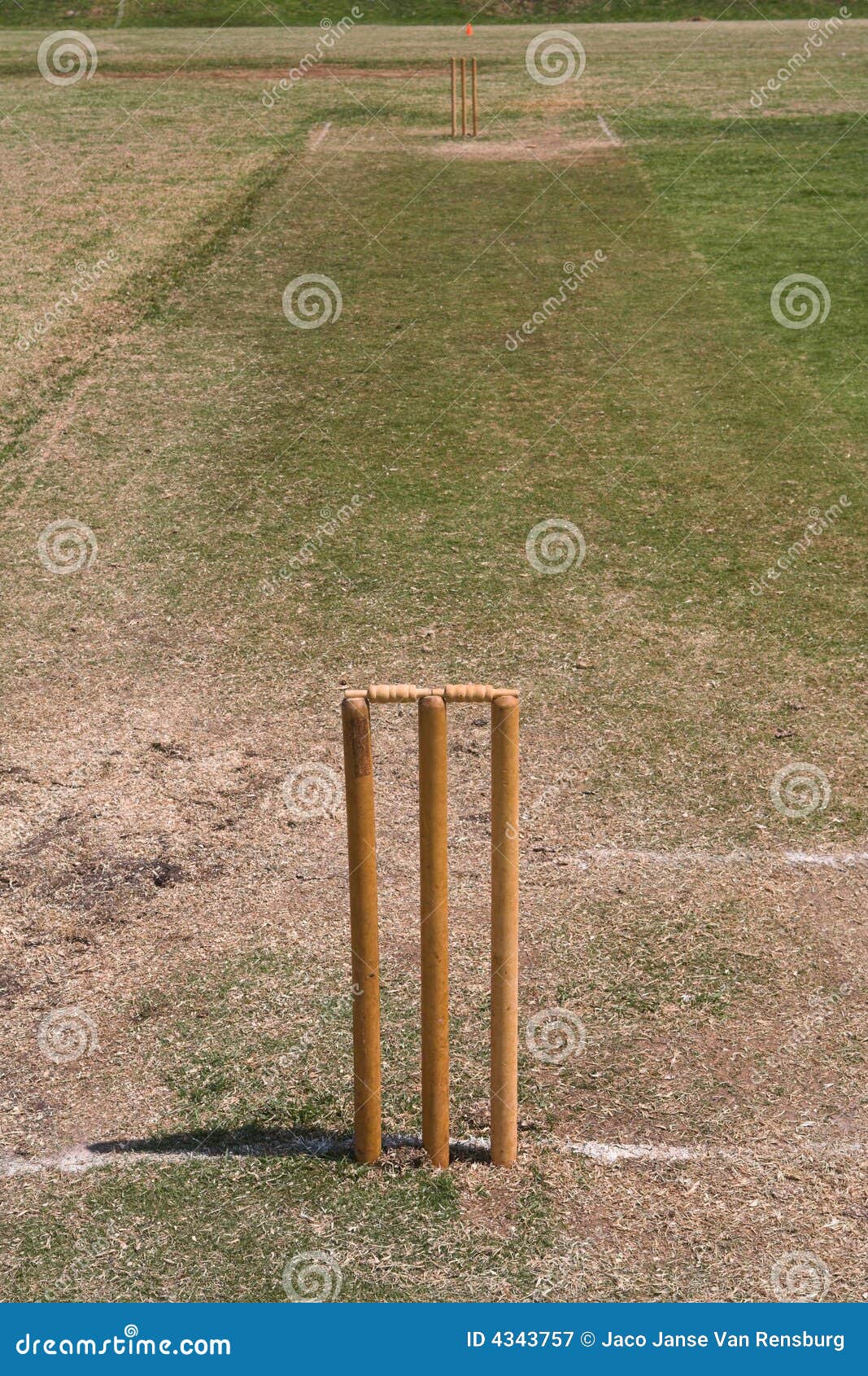 Cricket Pitch Empty Royalty-Free Stock Photography | CartoonDealer.com ...