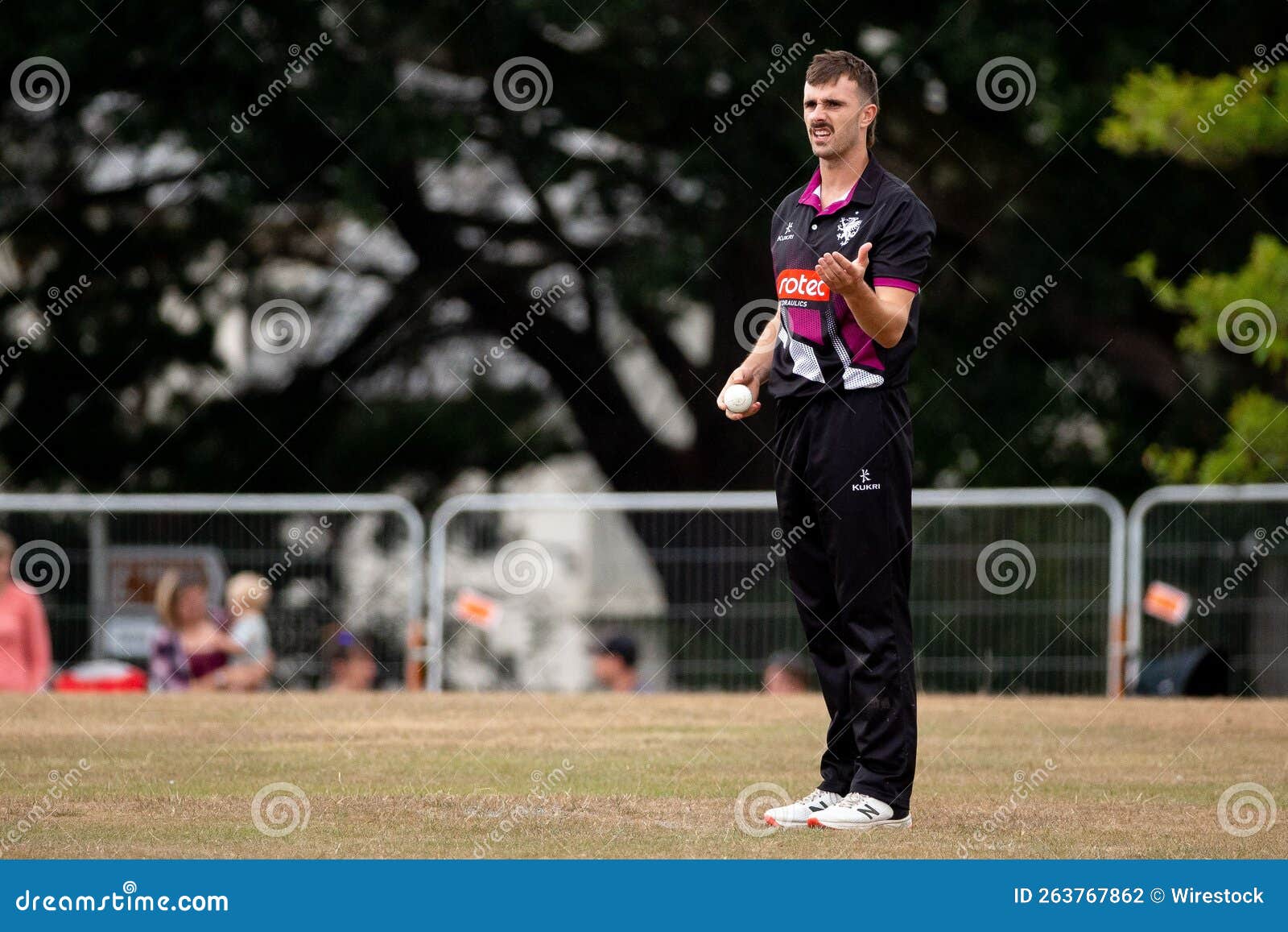Cricket Player Ben Green from Somerset CCC Setting the Field Editorial ...