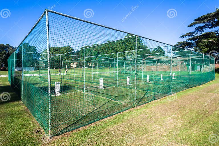 Cricket Practice Nets Wickets Game Editorial Image - Image of training ...