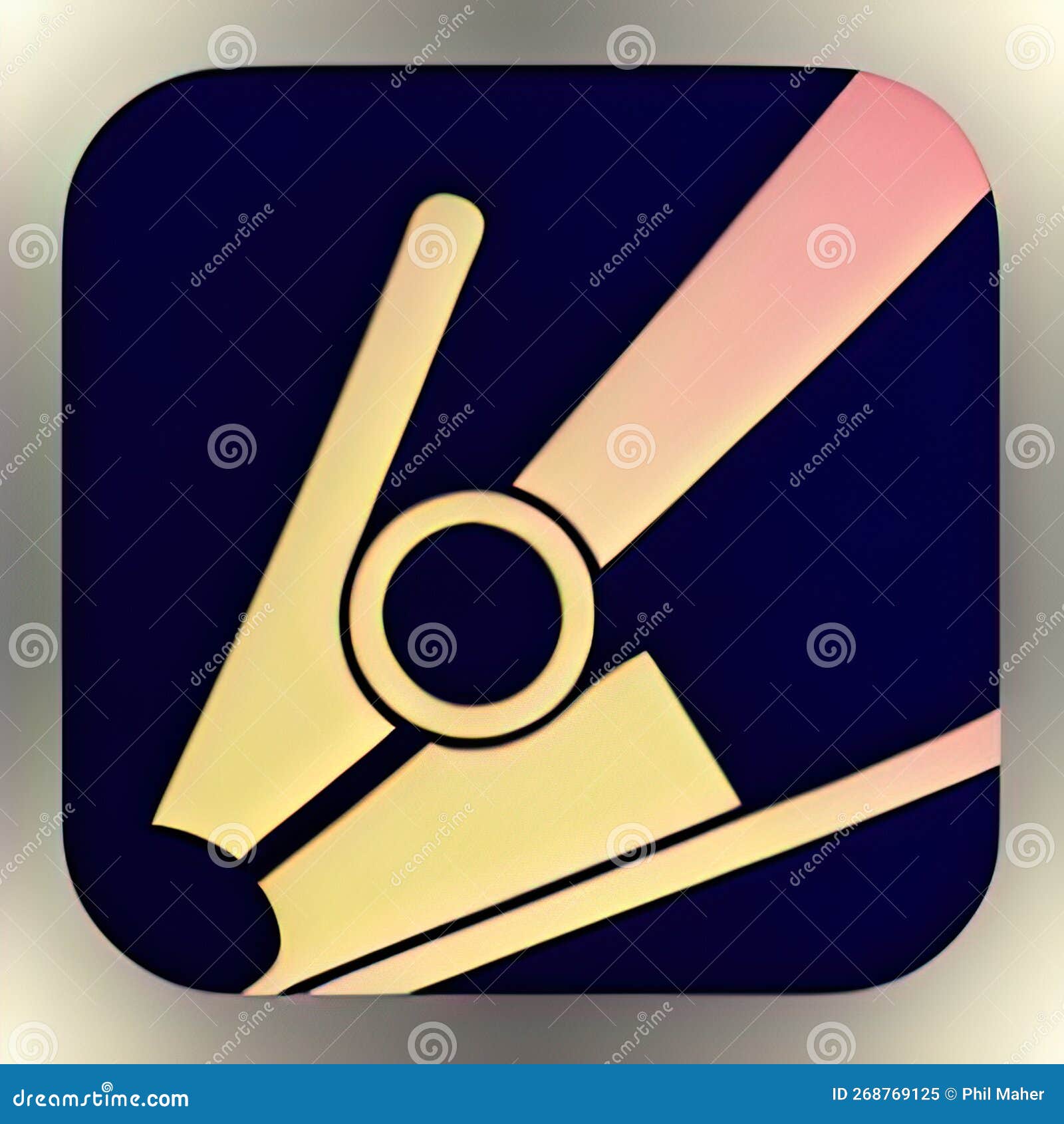 Cricket Software App Icon. Generative AI. Stock Illustration ...