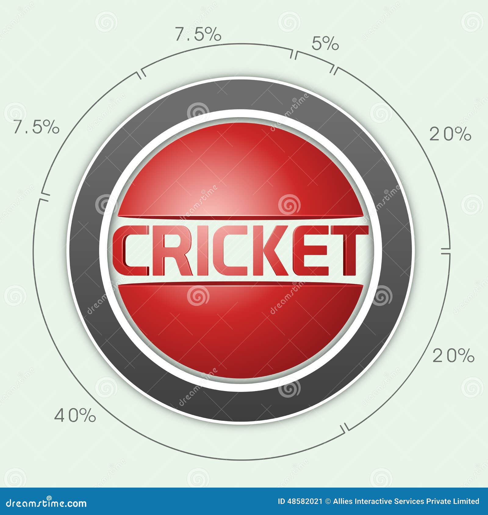 Cricket Sports Concept with Statistics. Stock Illustration ...