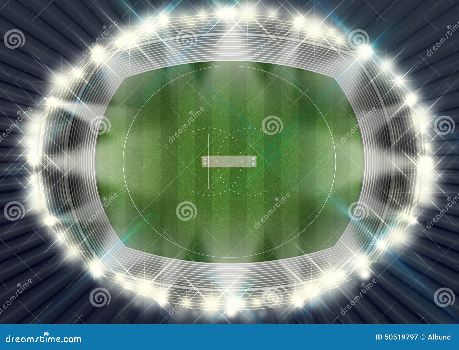 Cricket Stadium Night Stock Image | CartoonDealer.com #50519797