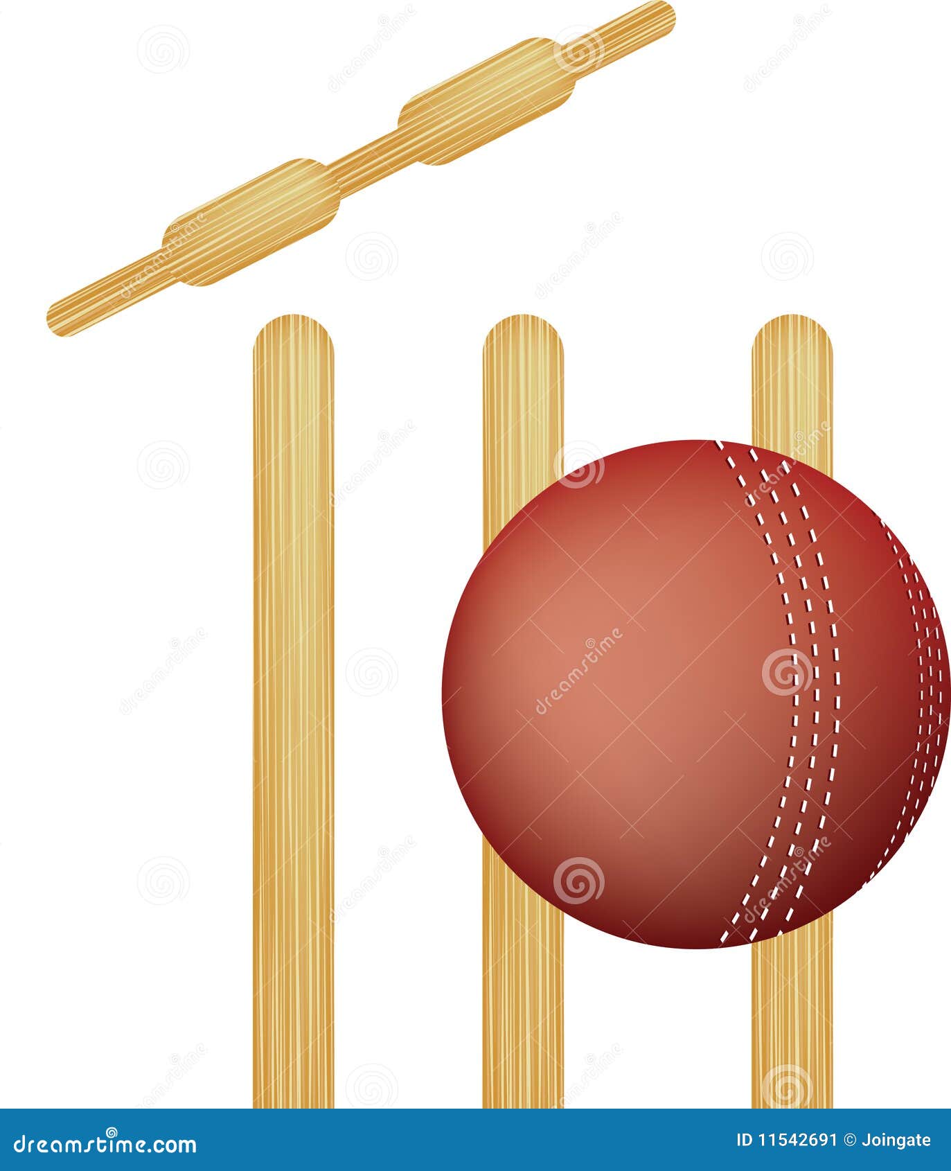 Cricket Stumps Cartoon Vector | CartoonDealer.com #11542691