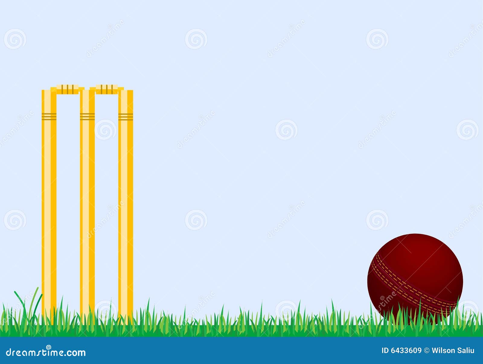 Cricket Stumps stock illustration. Illustration of summer - 6433609