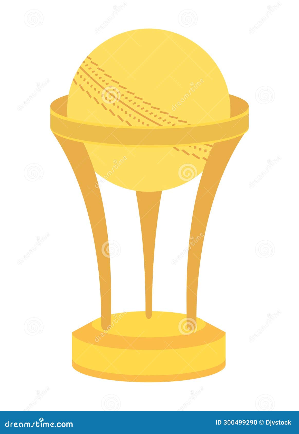 Cricket trophy award stock vector. Illustration of design - 300499290