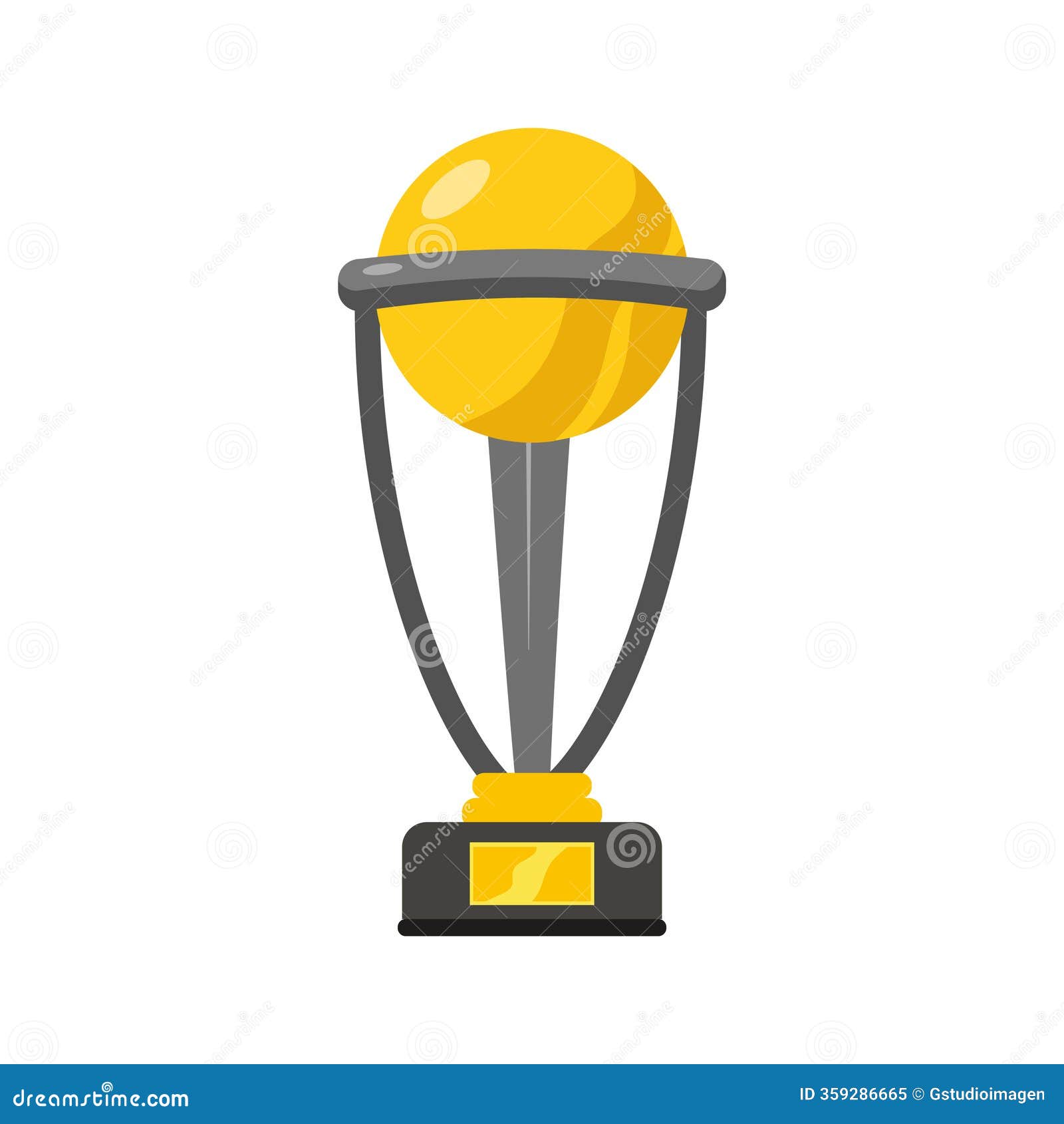 Cricket Trophy Icon stock illustration. Illustration of prize - 359286665
