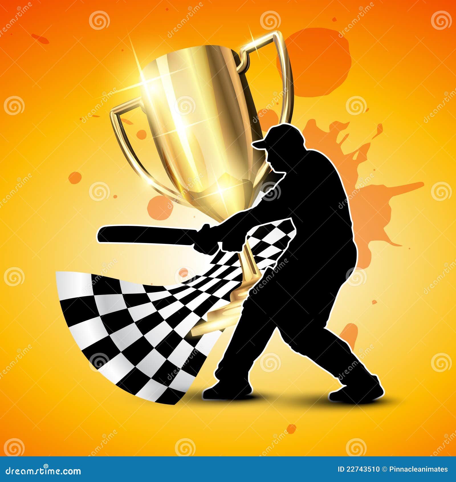 Cricket vector background stock vector. Illustration of shot - 22743510