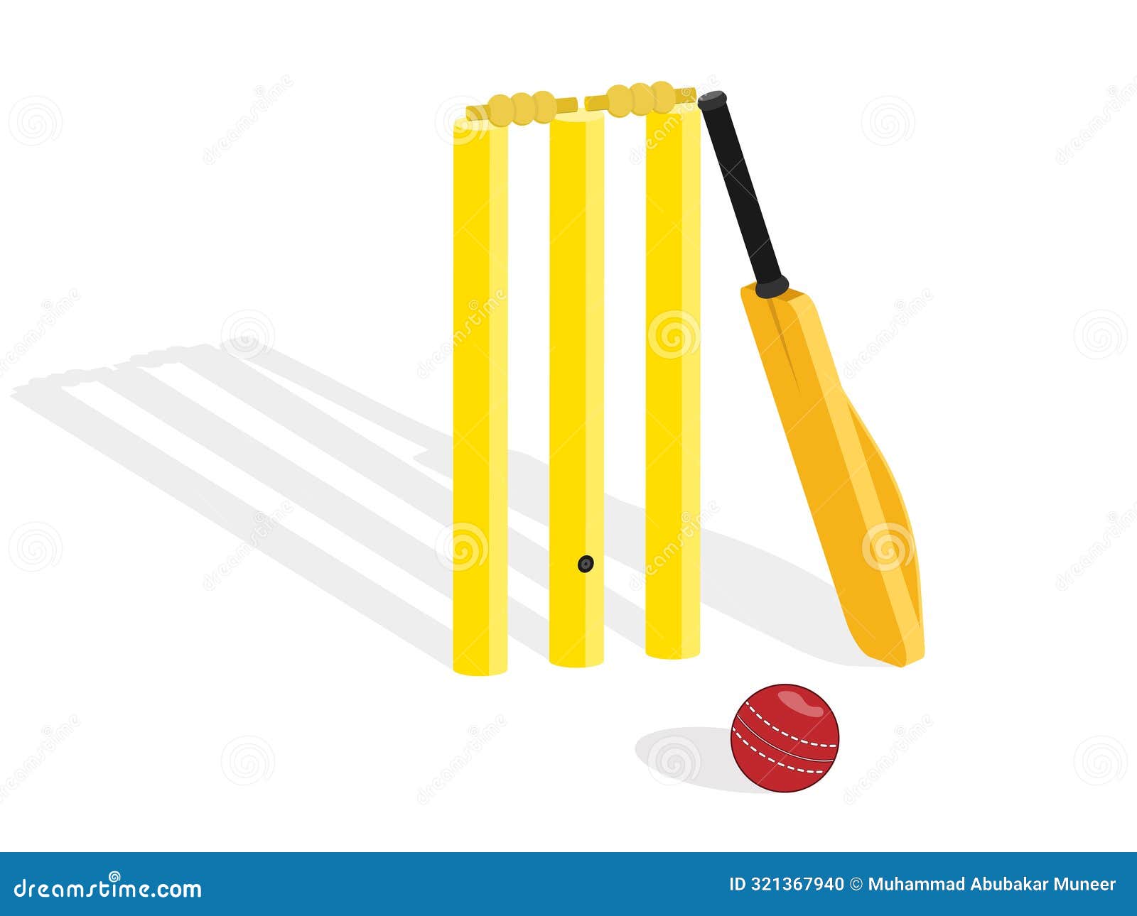 Cricket Fielding Positions Cartoon Vector | CartoonDealer.com #20324585