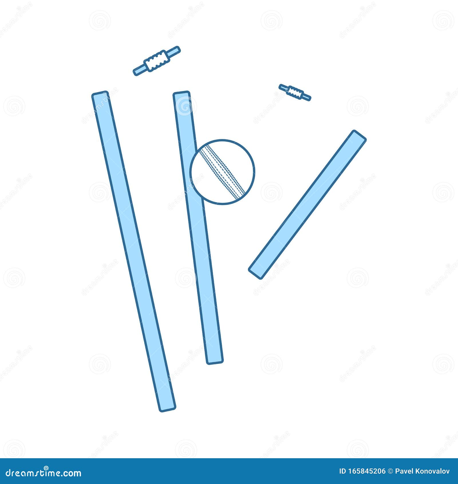 Cricket Wicket Icon stock vector. Illustration of match - 165845206