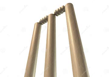 Cricket Wickets Perspective Isolated Stock Illustration - Illustration ...