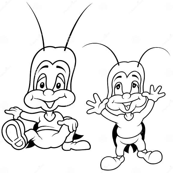Crickets stock illustration. Illustration of smiling - 38652235