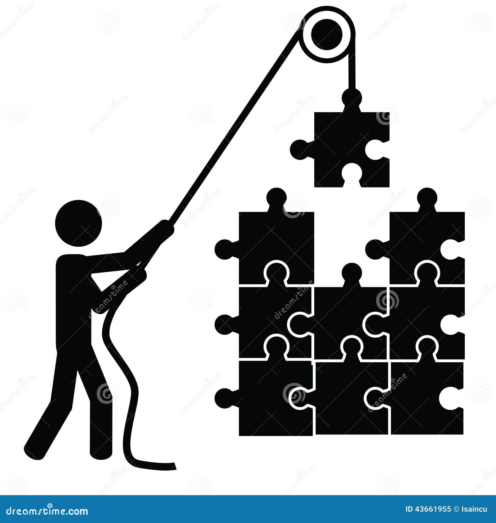 Crie um enigma ilustração do vetor. Ilustração de povos - 43661955