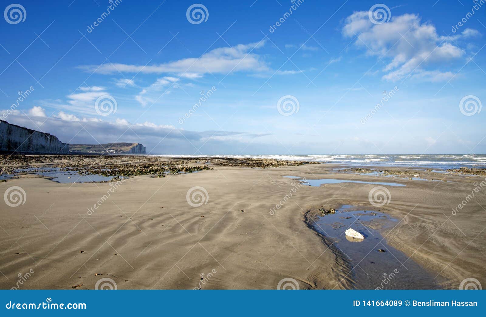 Criel Sur Mer Coast in Normandy Stock Image - Image of europe, path ...