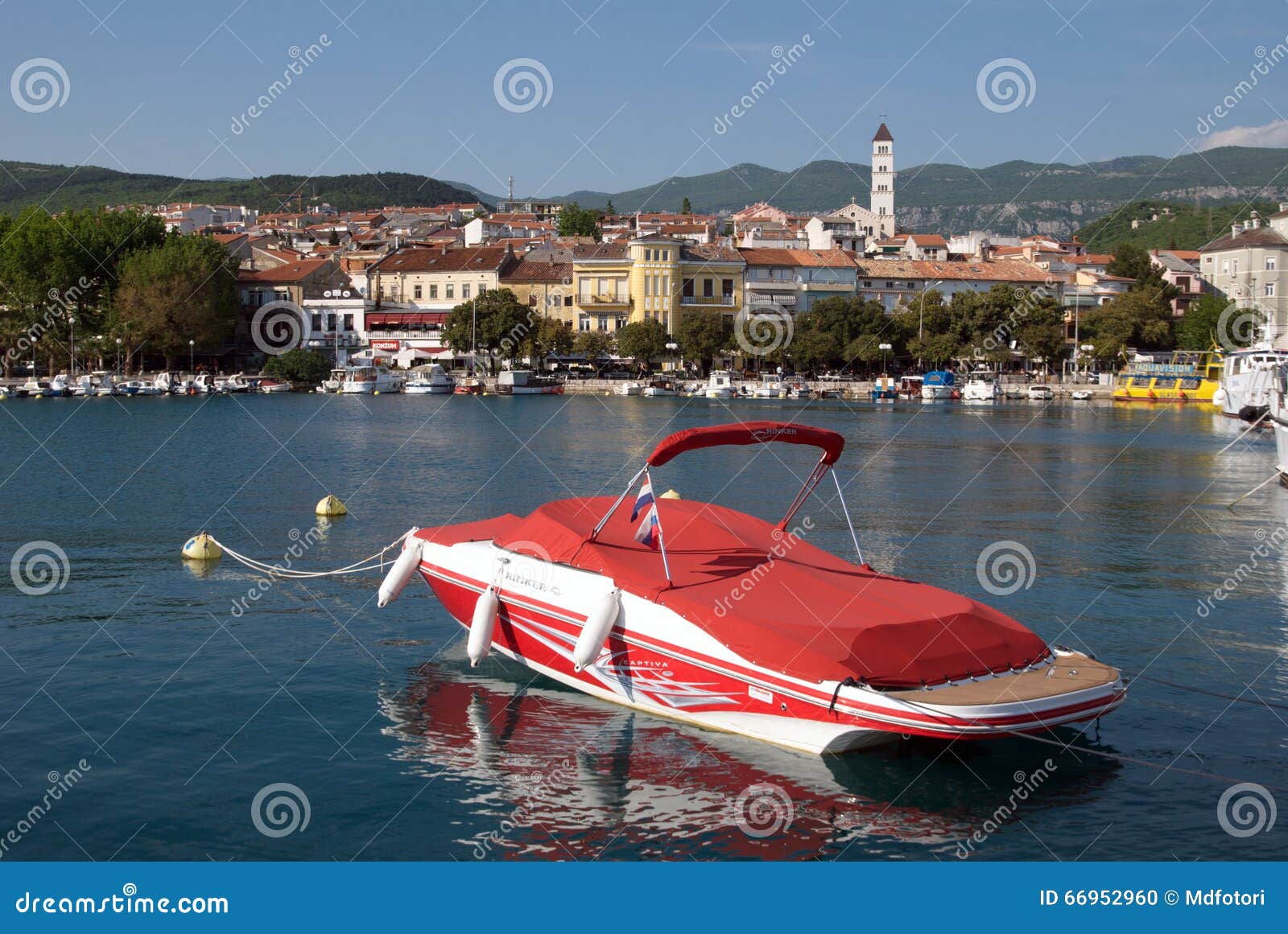 Crikvenica harbour,Croatia editorial image. Image of coast - 66952960