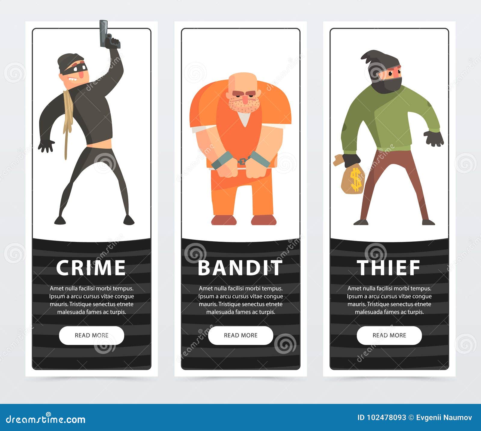 Convict,criminal,murderer, Outlaw Signs Cartoon Vector | CartoonDealer ...