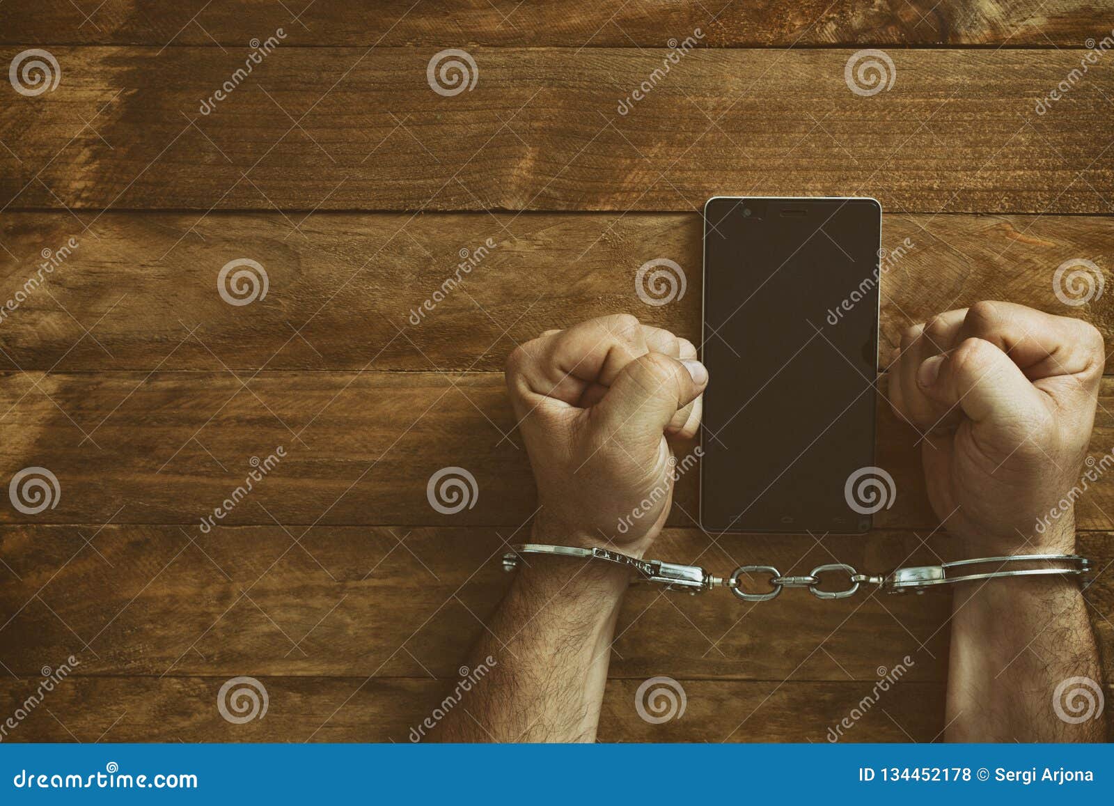 Crime Concept in the Network Using a Smartphone Stock Photo - Image of ...
