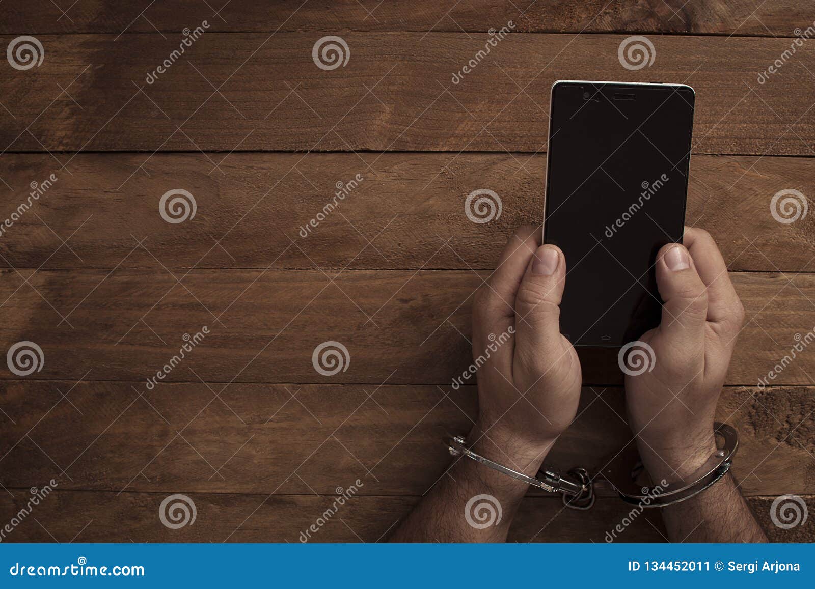 Crime Concept in the Network Using a Smartphone Stock Image - Image of ...