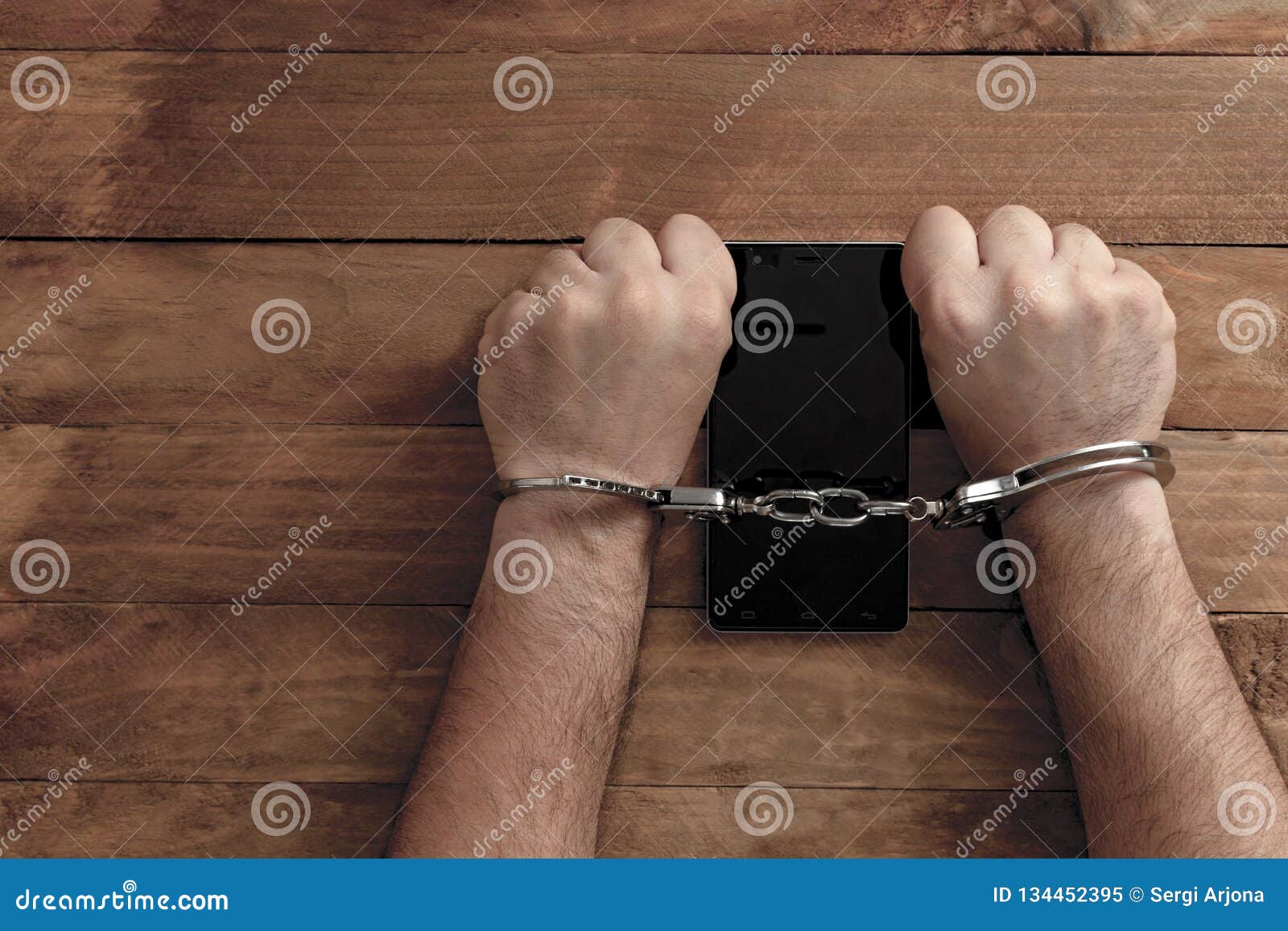 Crime Concept in the Network Using a Smartphone Stock Image - Image of ...