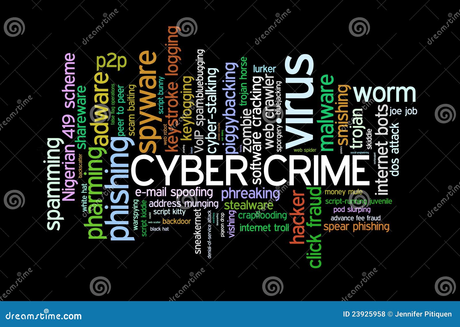 Crime de Cyber illustration stock. Illustration du coloré - 23925958