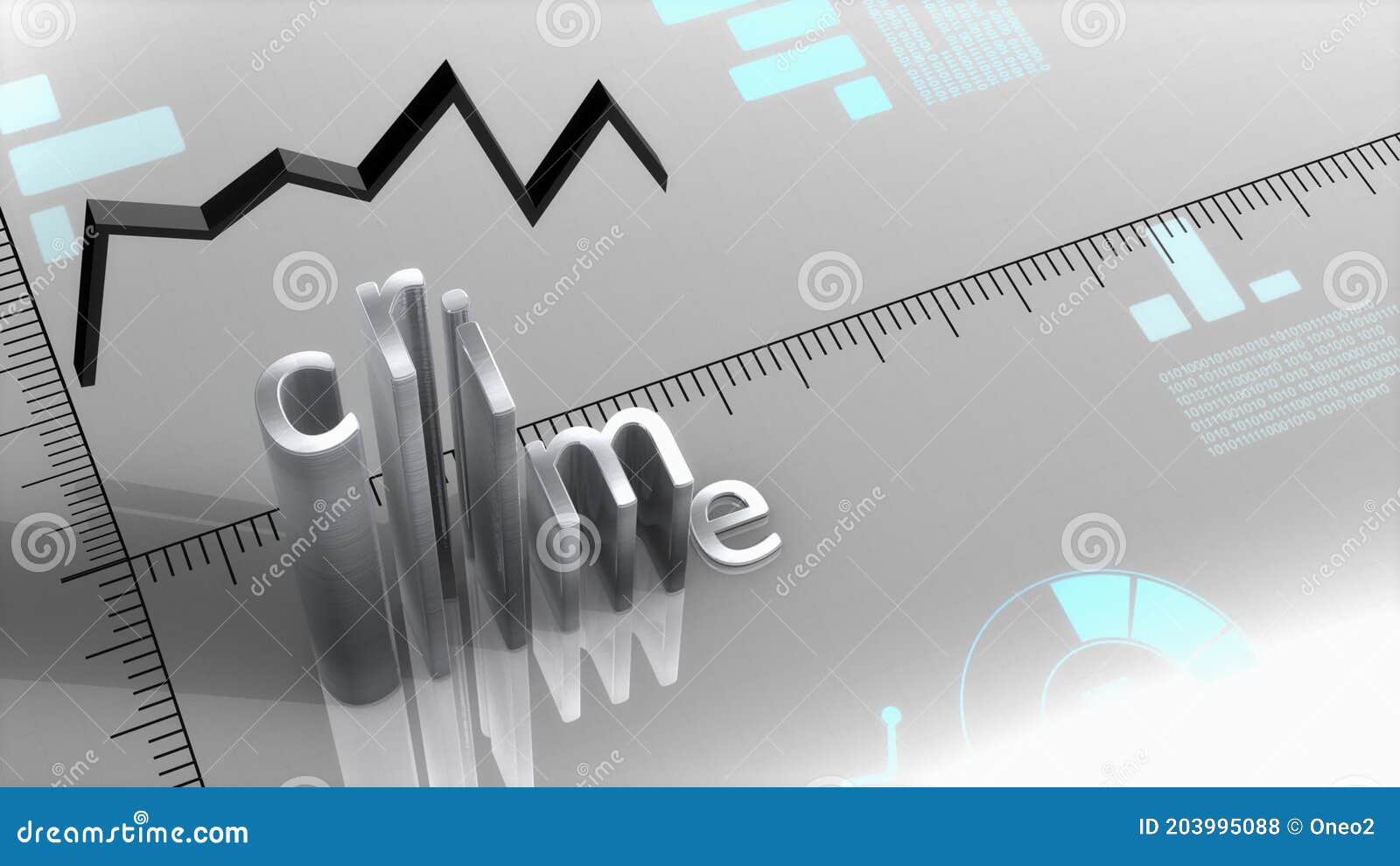 Crime Decreasing Chart, Statistic and Data Stock Footage - Video of ...