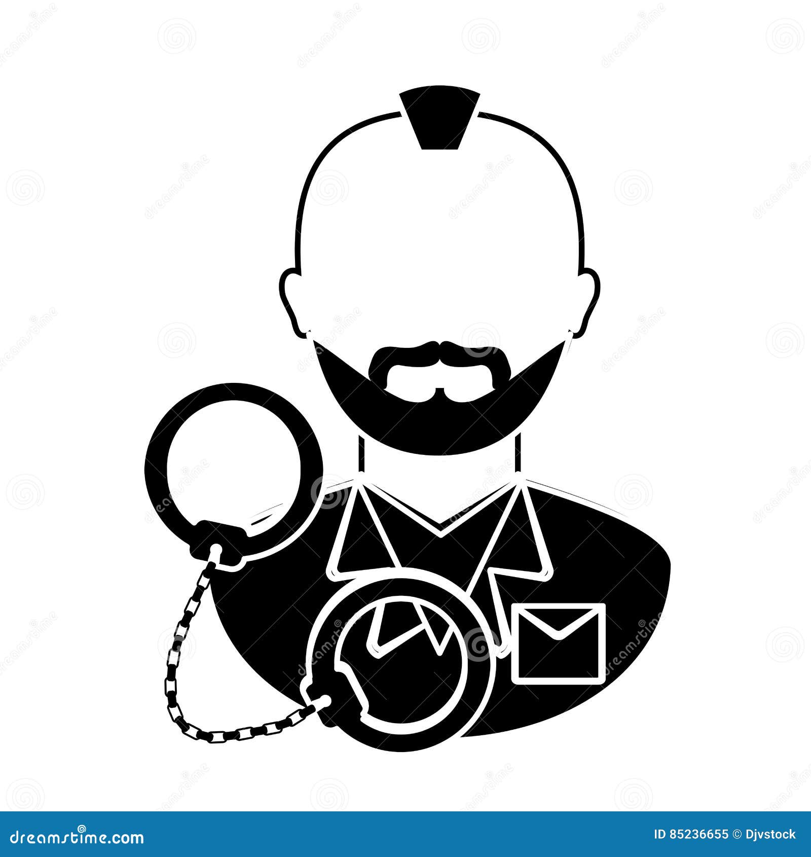 Crime icon image stock illustration. Illustration of fraud - 85236655