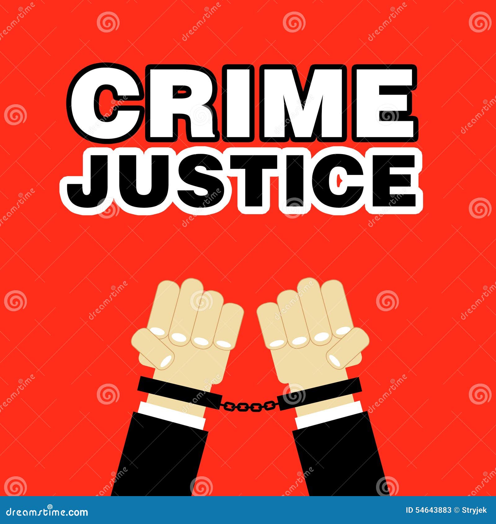 Crime justice stock illustration. Illustration of prisoner - 54643883