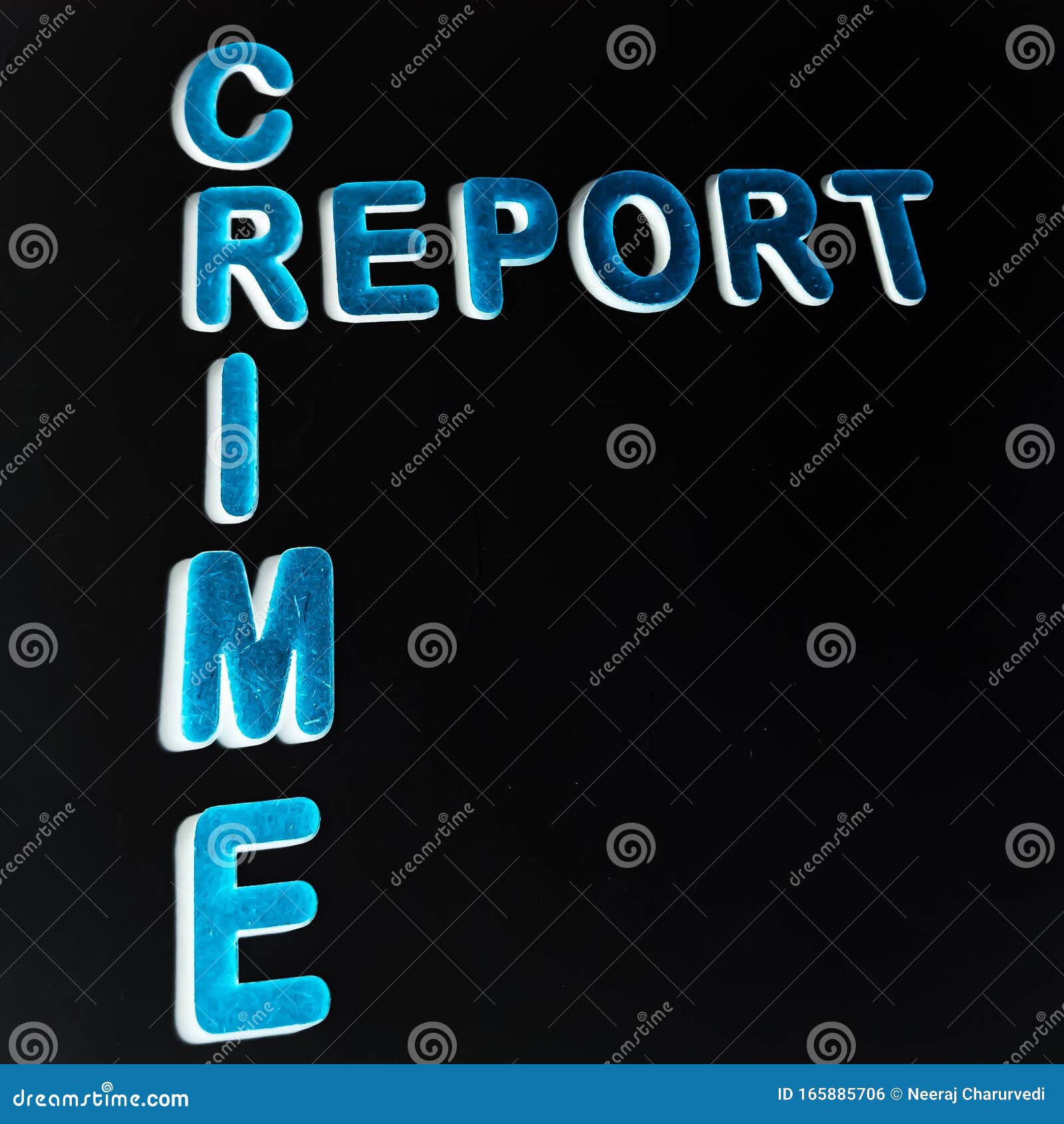 Crime Report Text Written on Dark Abstract Background Stock Photo ...