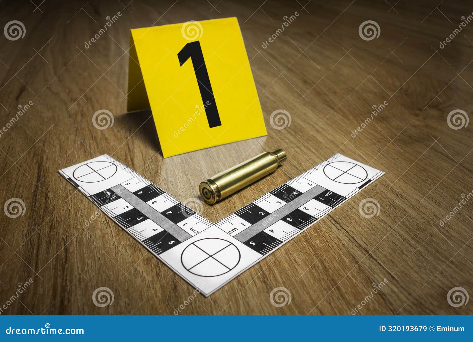 Crime Scene Investigation - Bullet Casing As a Piece of Evidence Stock ...
