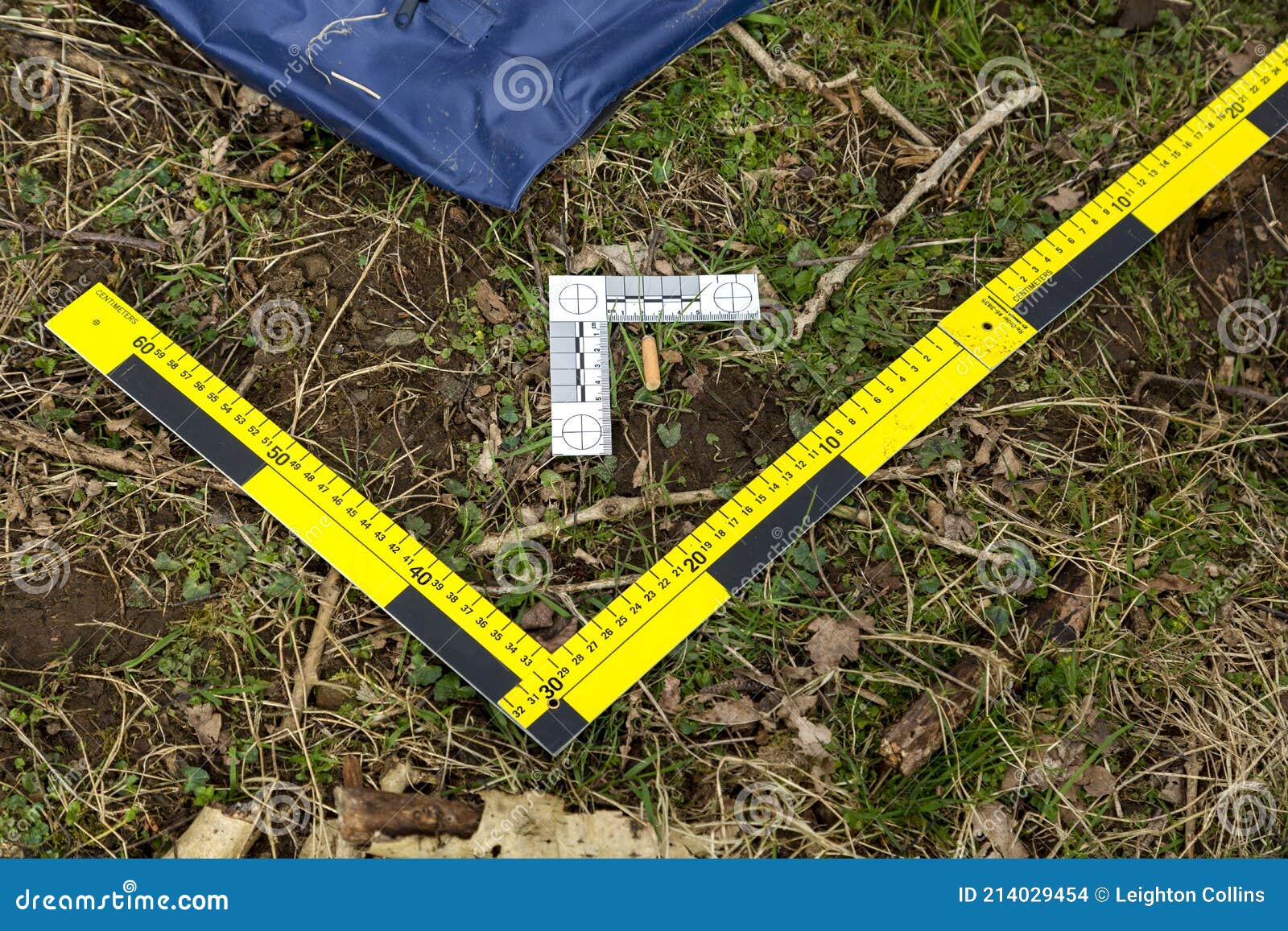 Crime Scene Measuring Tools Stock Photo - Image of measuring, outdoor ...