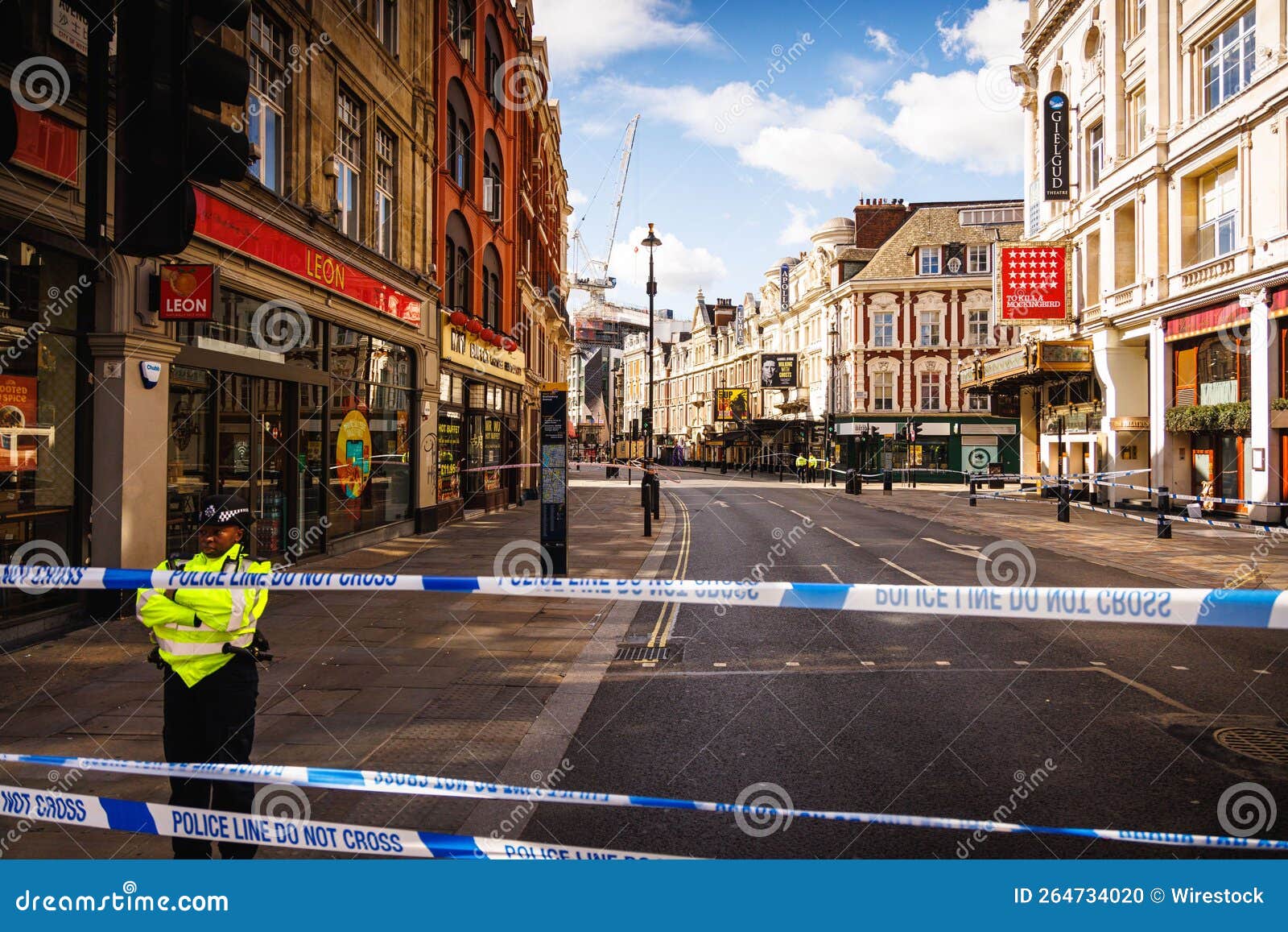 Crime Scene Near Leicester Square. Editorial Image - Image of street ...