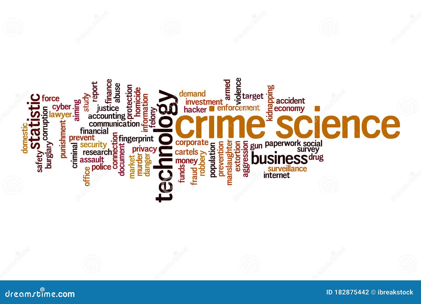 Crime Science Cloud Concept Stock Illustration - Illustration of ...