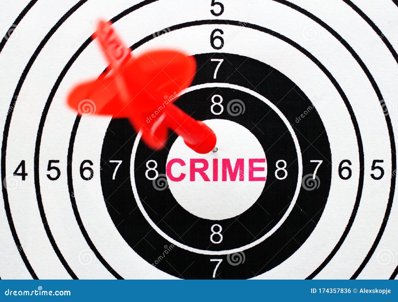 Crime target stock photo. Image of intelligence, safety - 174357836