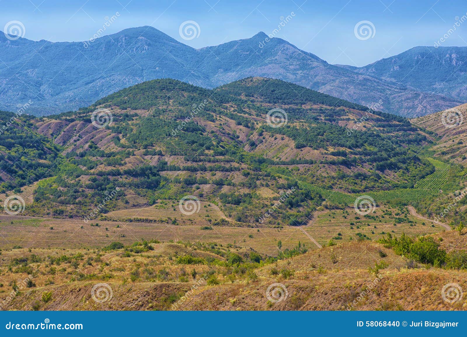 Crimea Beautiful Mountain Landscape Stock Photo - Image of rural ...