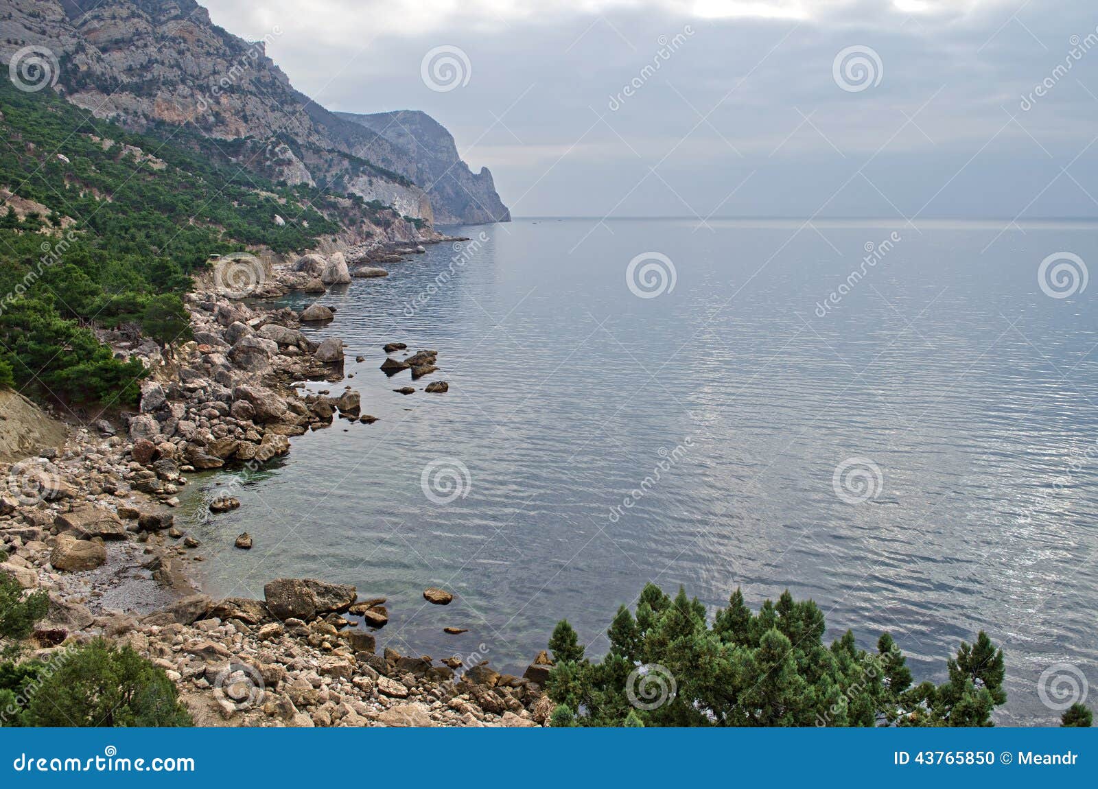Crimea coast stock photo. Image of valleys, landscape - 43765850