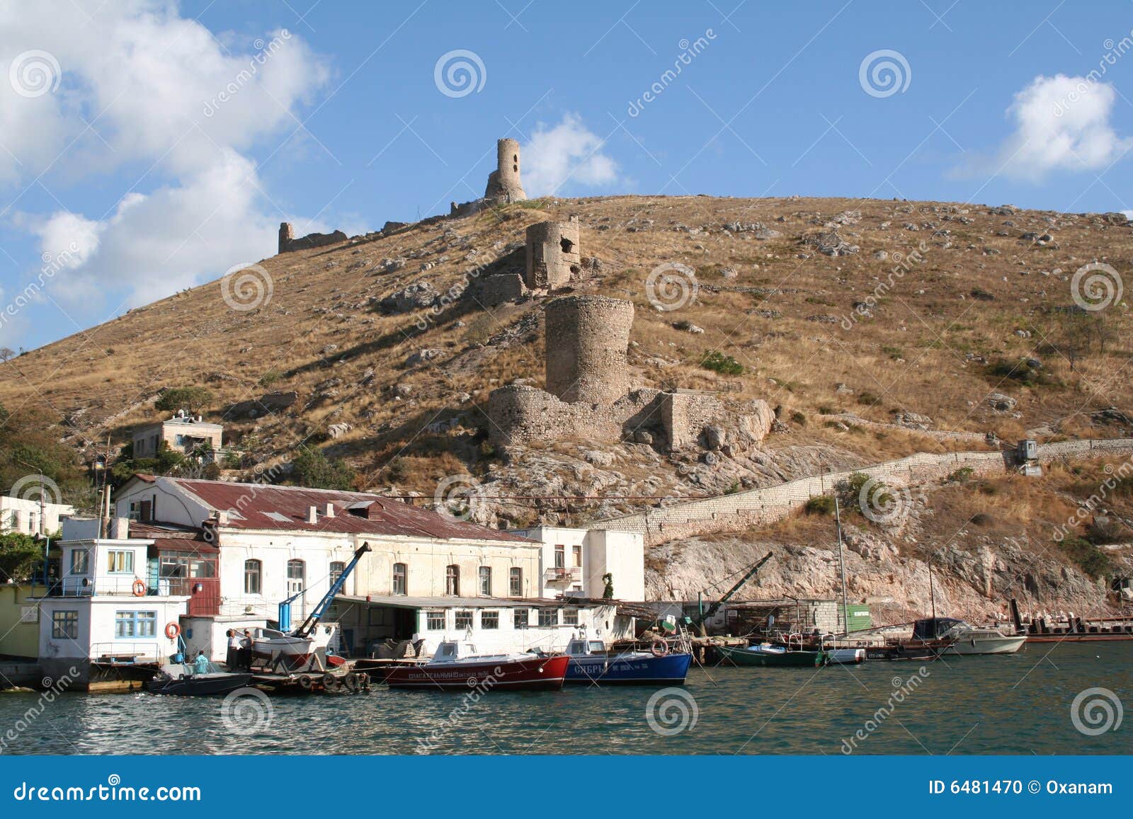 Crimea. Fortress in Balaklava Harbor Stock Photo - Image of gulf ...