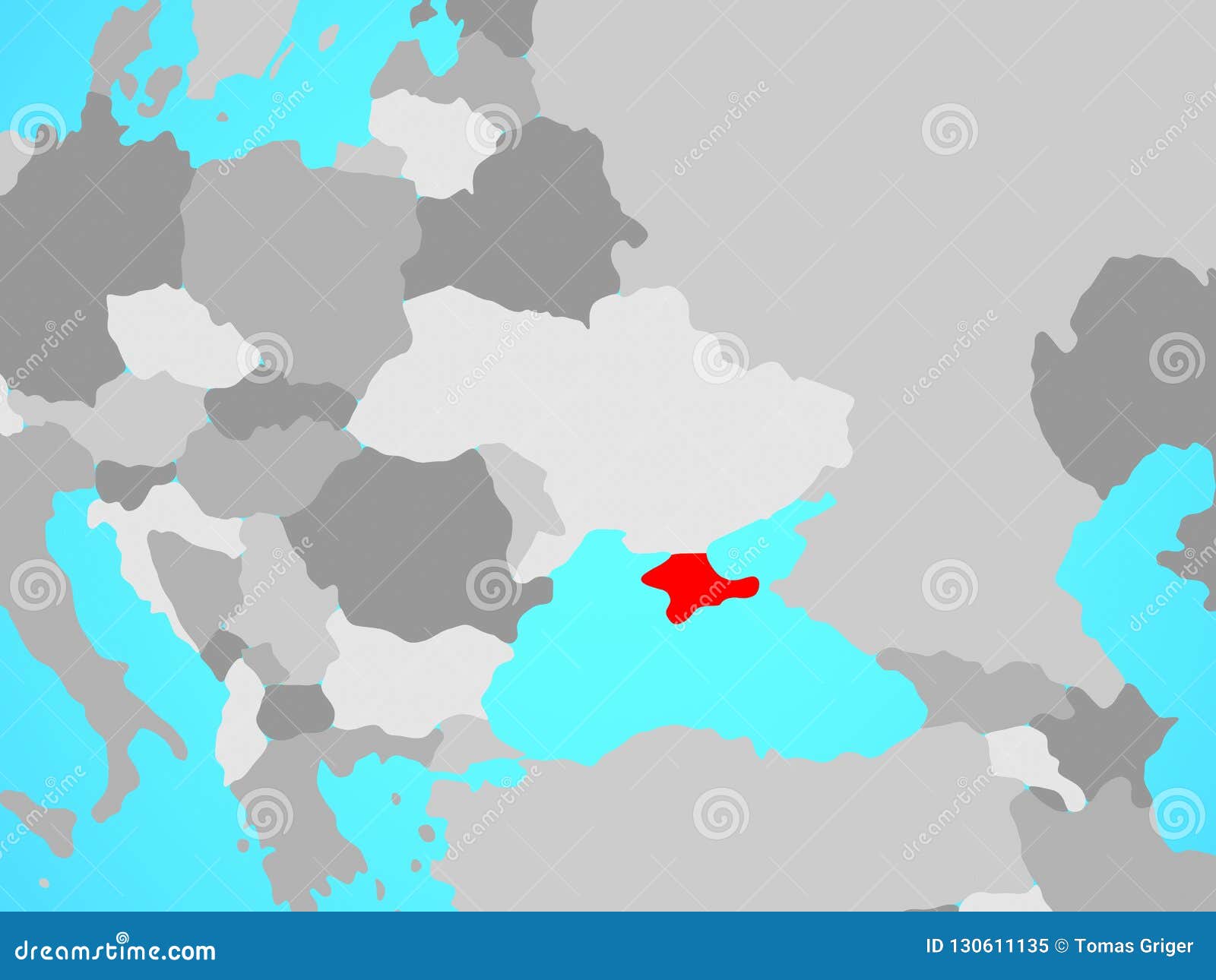 Crimea on map stock illustration. Illustration of crimean - 130611135