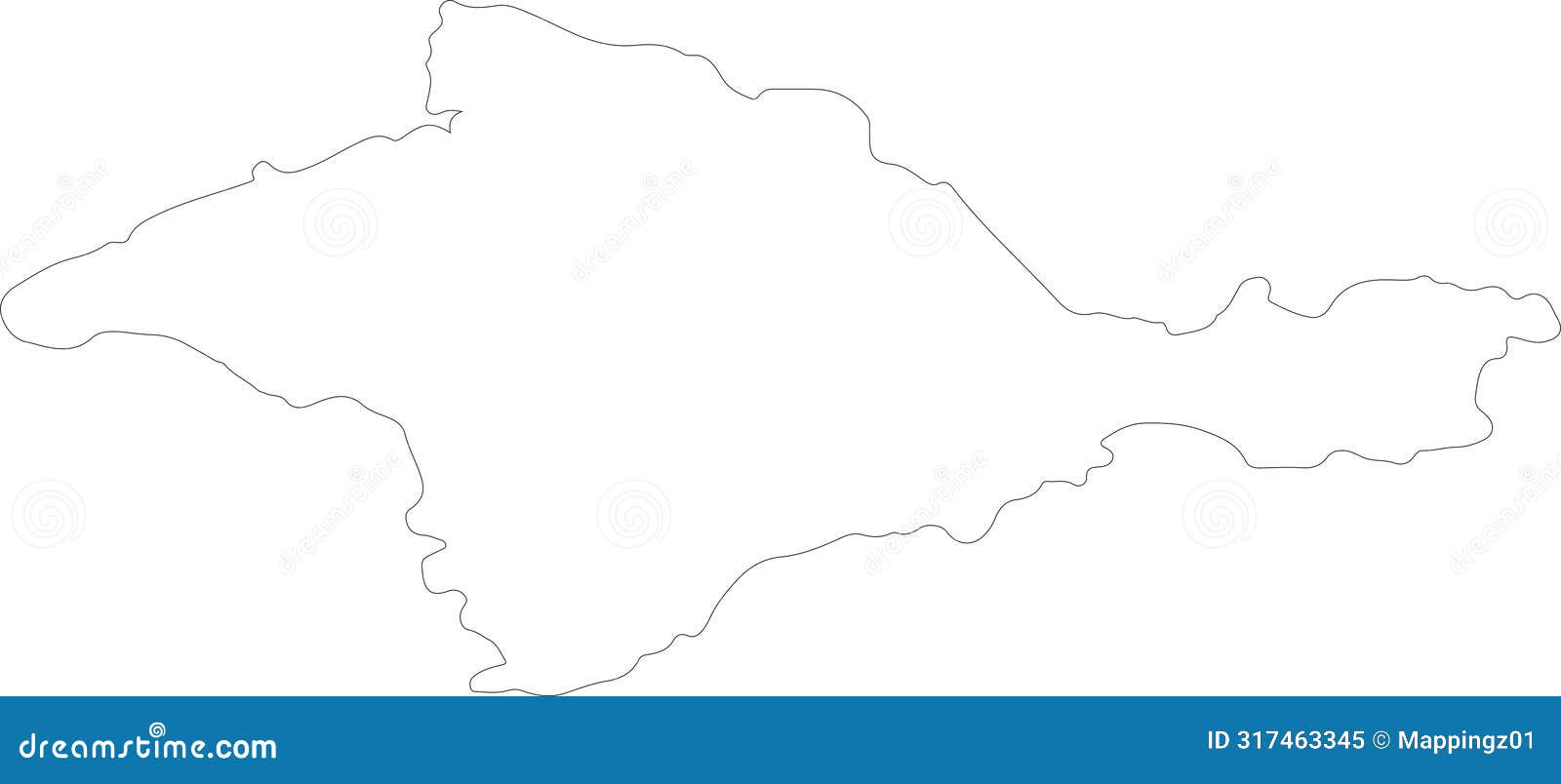 Crimea Russia outline map stock vector. Illustration of logo - 317463345