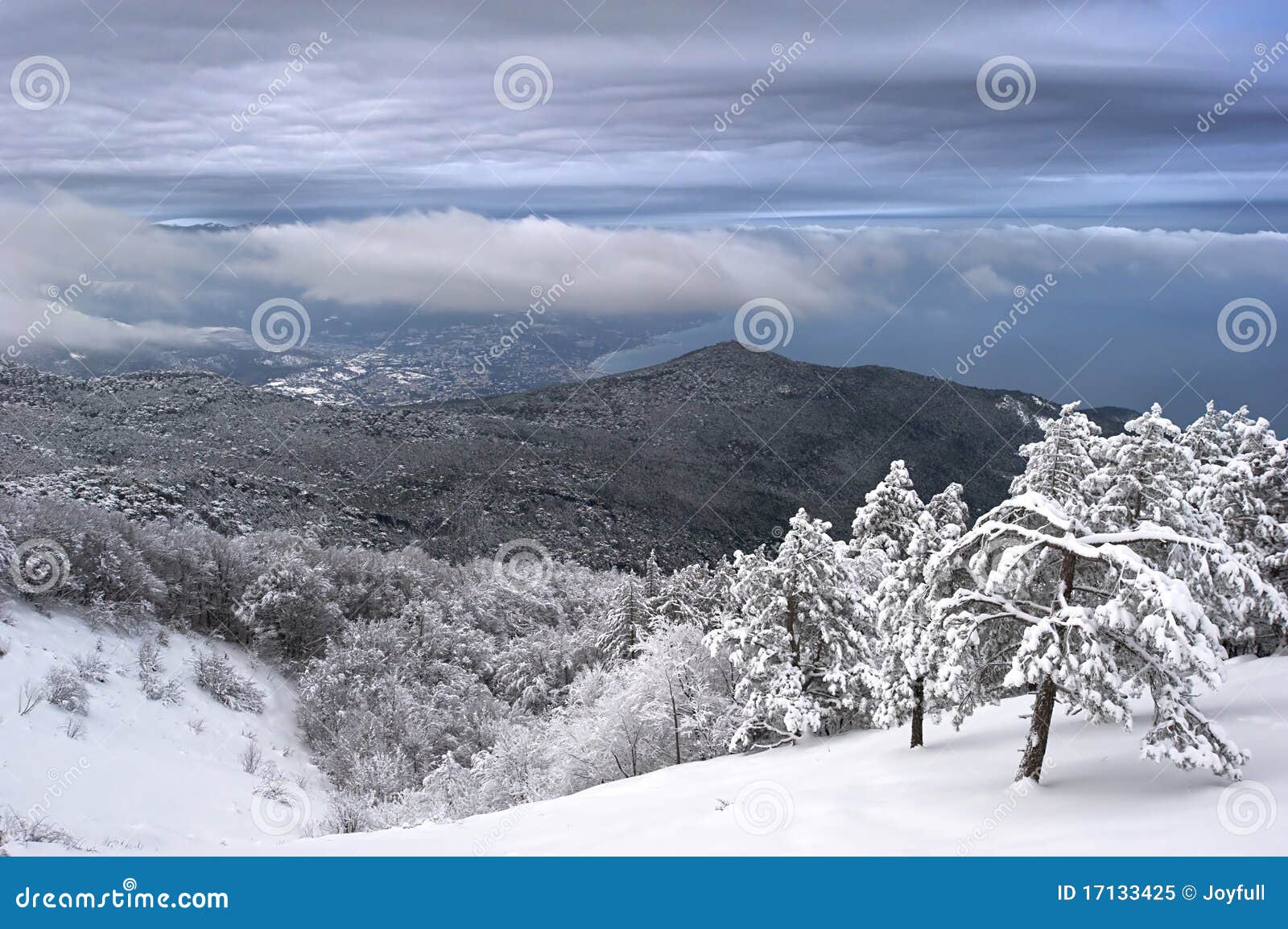 Crimea in the winter stock image. Image of seascape, area - 17133425