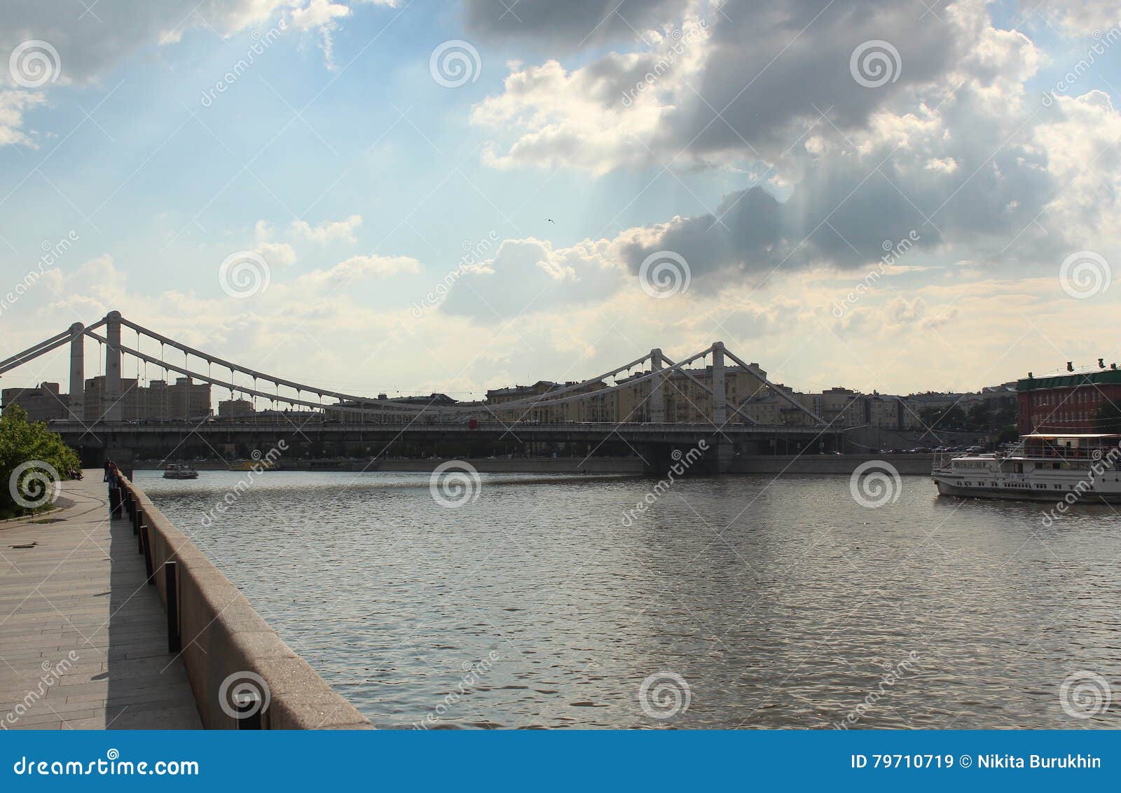 The Crimean bridge, Moscow stock image. Image of russia - 79710719