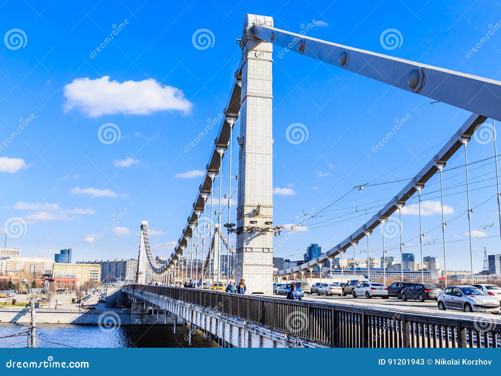 The Crimean bridge. Moscow editorial stock photo. Image of country ...