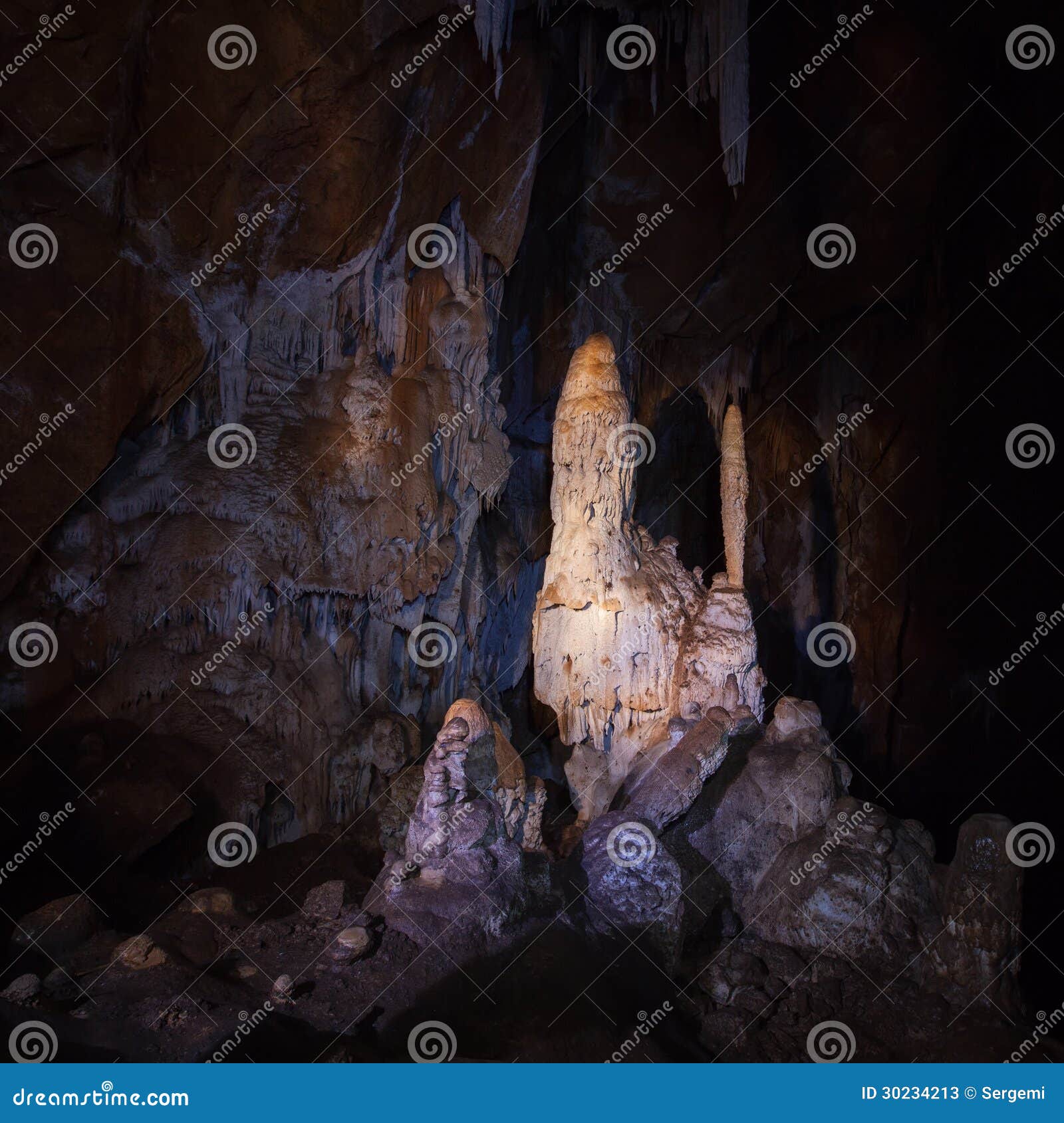 In a cave stock image. Image of formation, extreme, light - 30234213