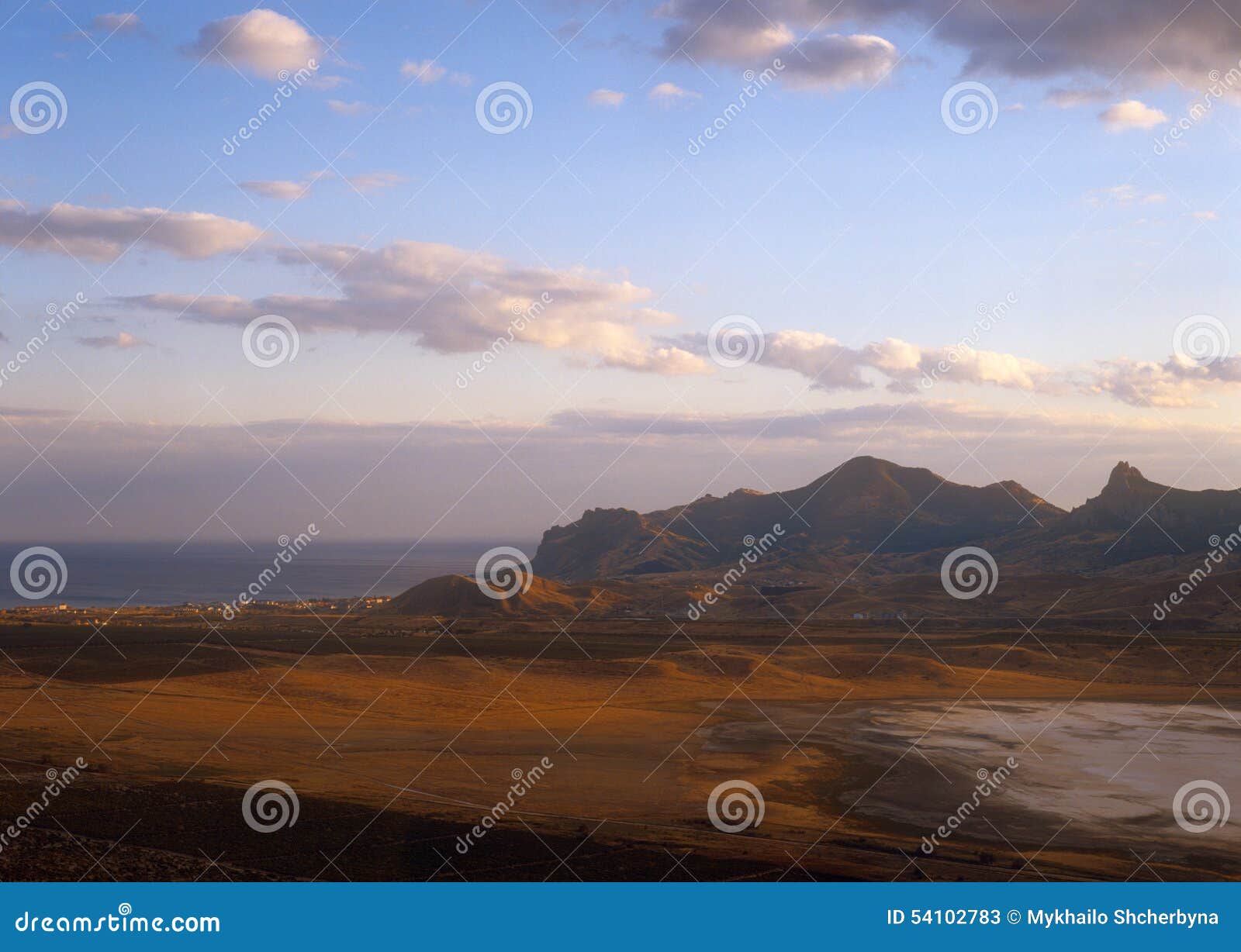 Crimean Landscape at Sunset. Stock Image - Image of nature, ukraine ...