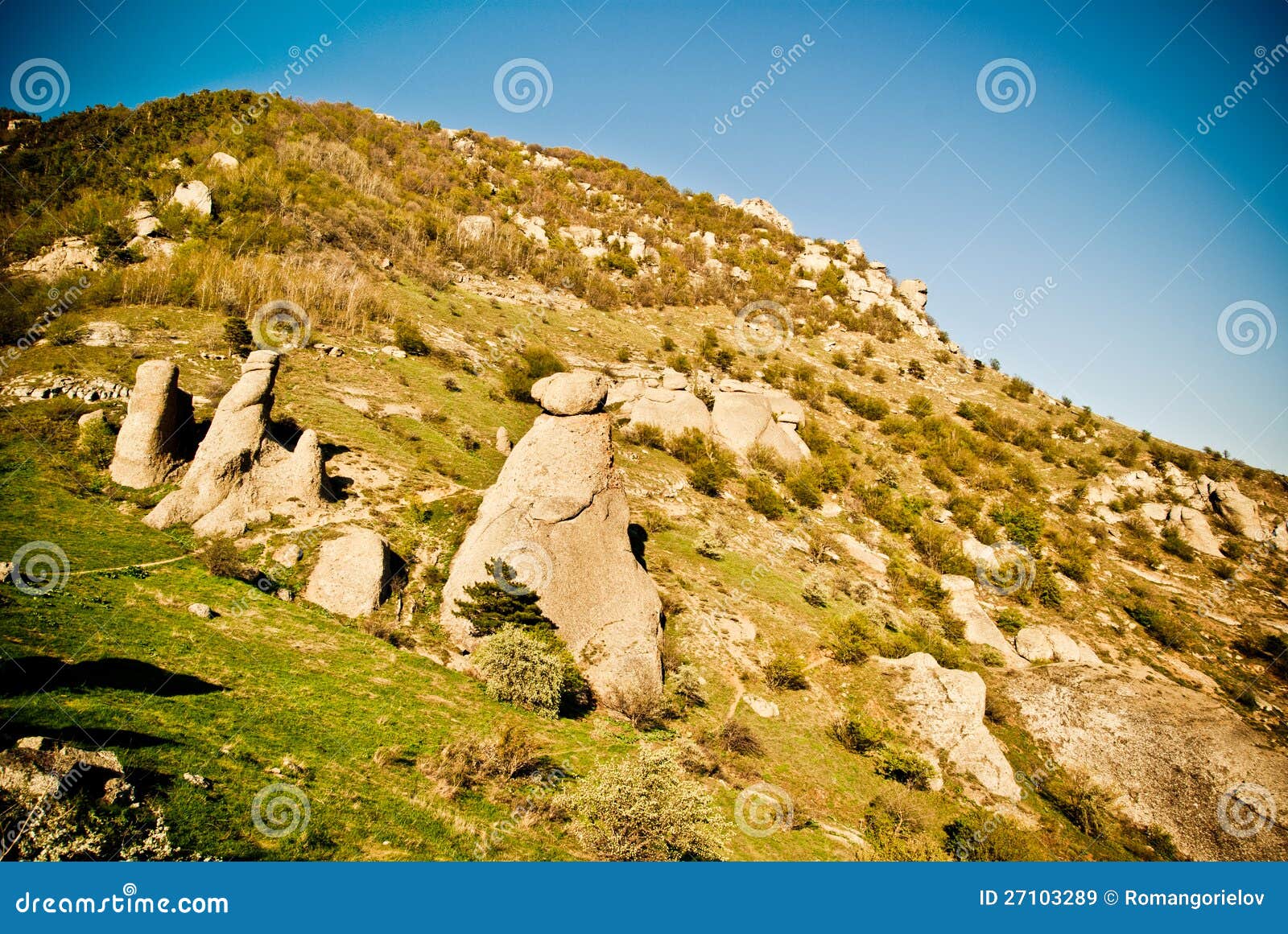 Crimean mountains stock image. Image of hill, natural - 27103289