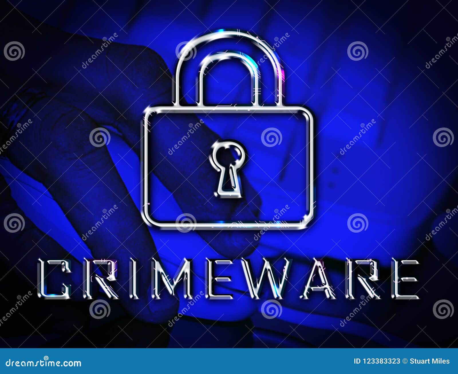 Crimeware Digital Cyber Hack Exploit 2d Illustration Stock Illustration ...