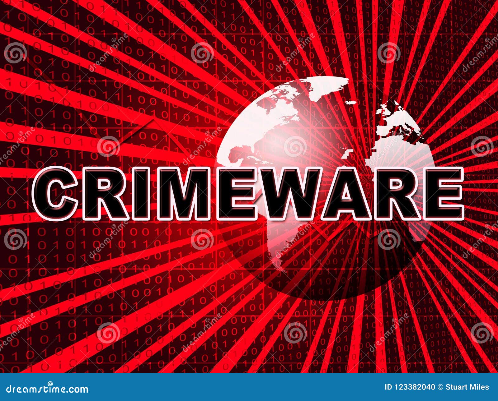 Crimeware Digital Cyber Hack Exploit 2d Illustration Stock Illustration ...
