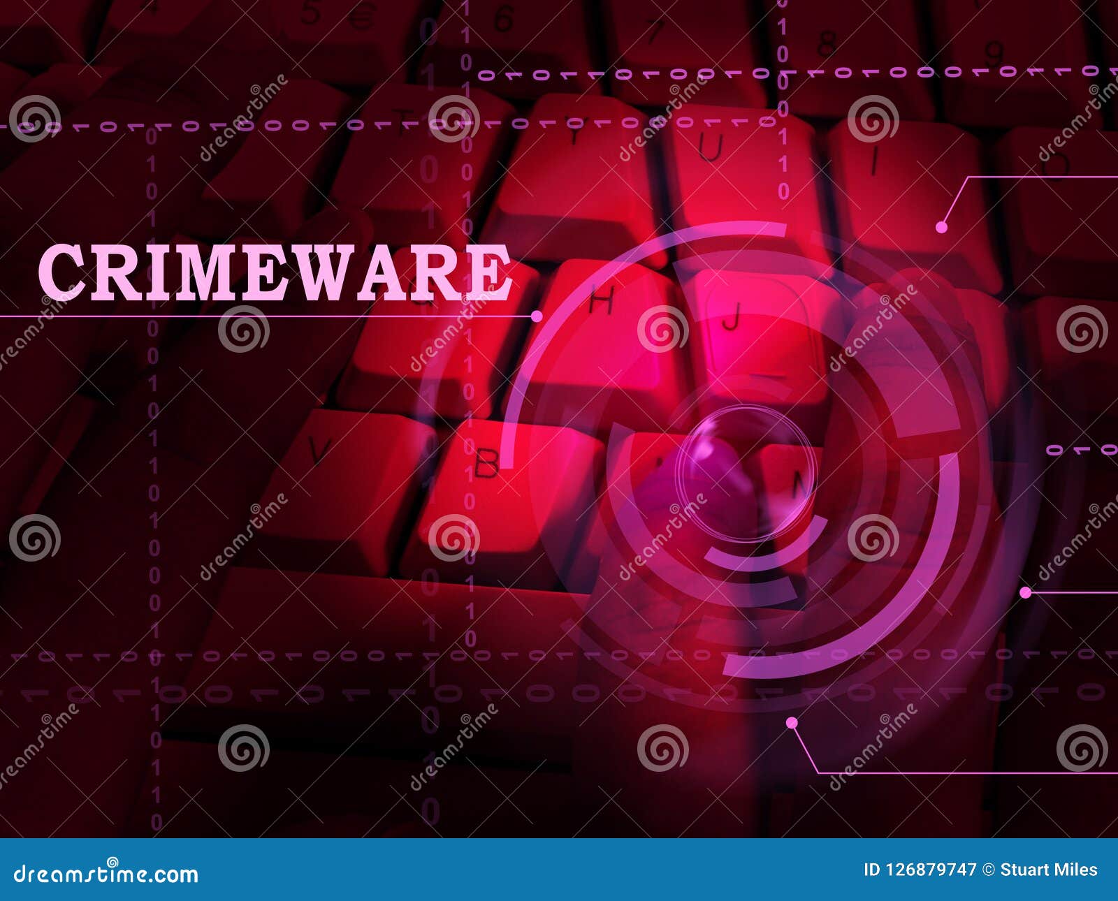 Crimeware Digital Cyber Hack Exploit 3d Illustration Stock Illustration ...